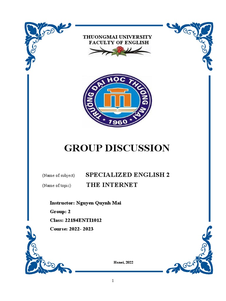THẢO LUẬN TACN2 NHÓM 2 | PDF | Computer Network | Internet