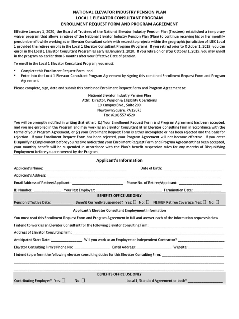 Local 1 Elevator Consultant Program Guide | PDF | Employment | Business