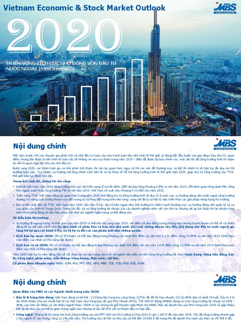 Vietnam Stock Market Outlook 2020 | PDF