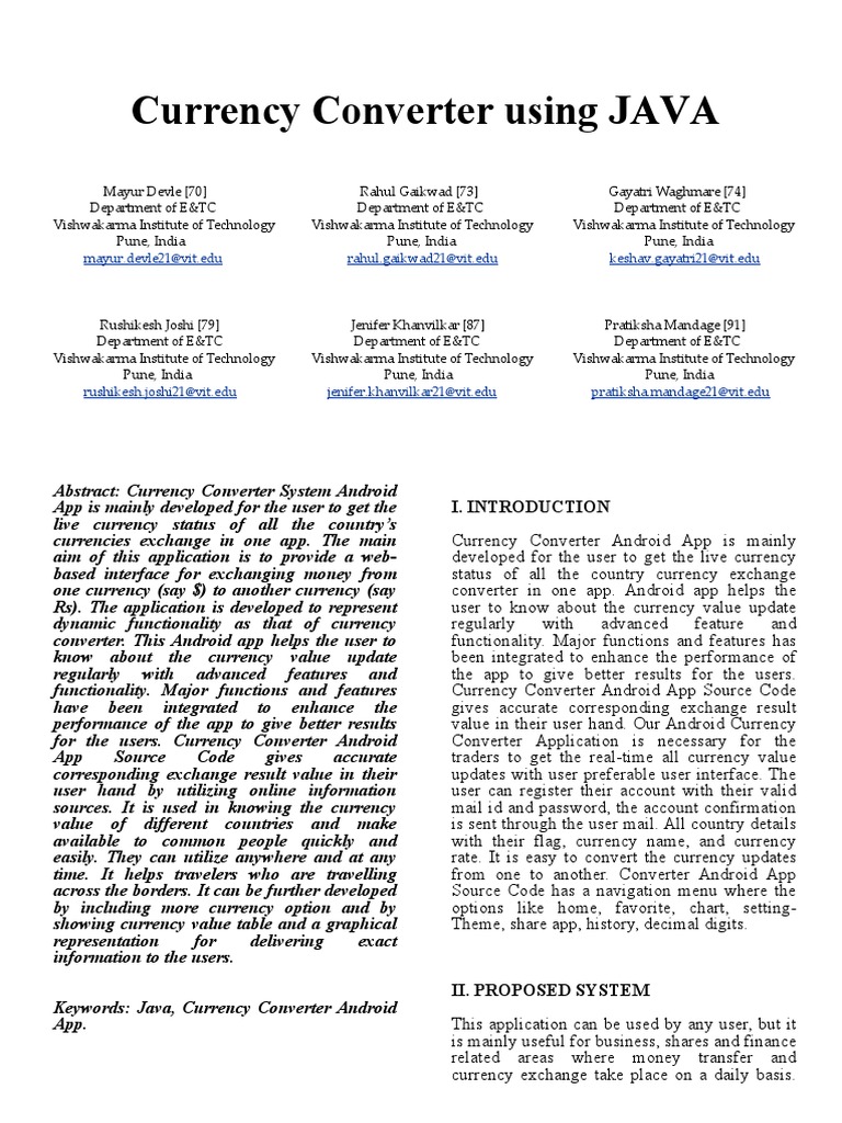 OOP CP Report | PDF | Currency | Exchange Rate