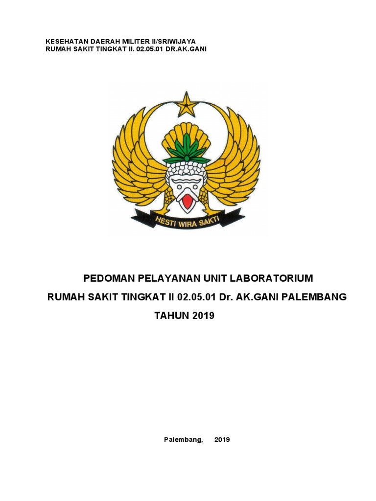 2.pedoman Pelayanan Lab. 2019 | PDF