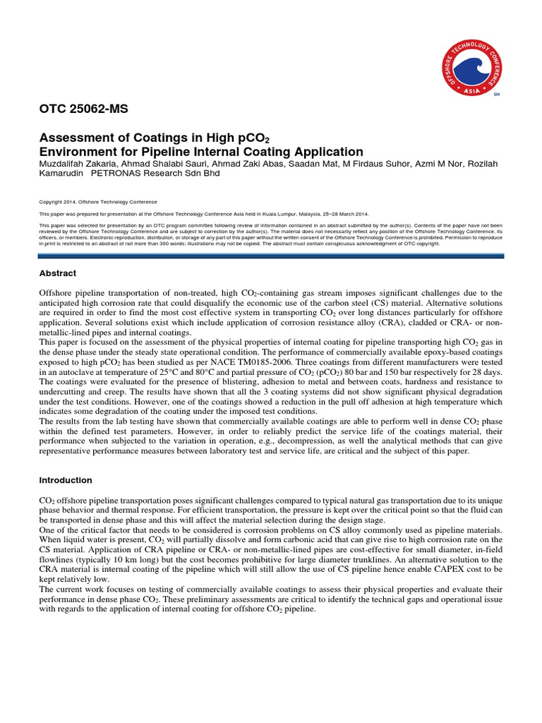 OTC 25062-MS-Dr Muz | PDF | Corrosion | Carbon Dioxide