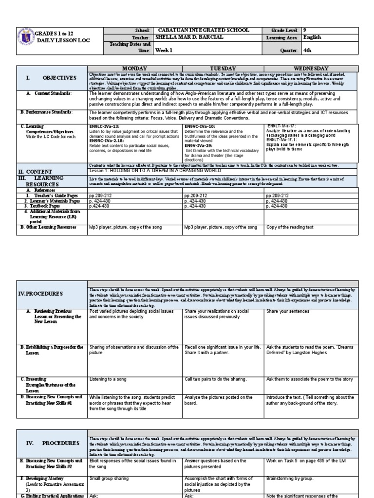 Week 1 | PDF | Teaching Method | Learning
