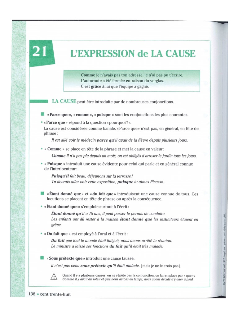 Fiche-Et-Exercices-La-Cause 04-11-2022 | PDF