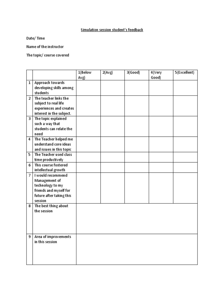Simulation Session Student | PDF