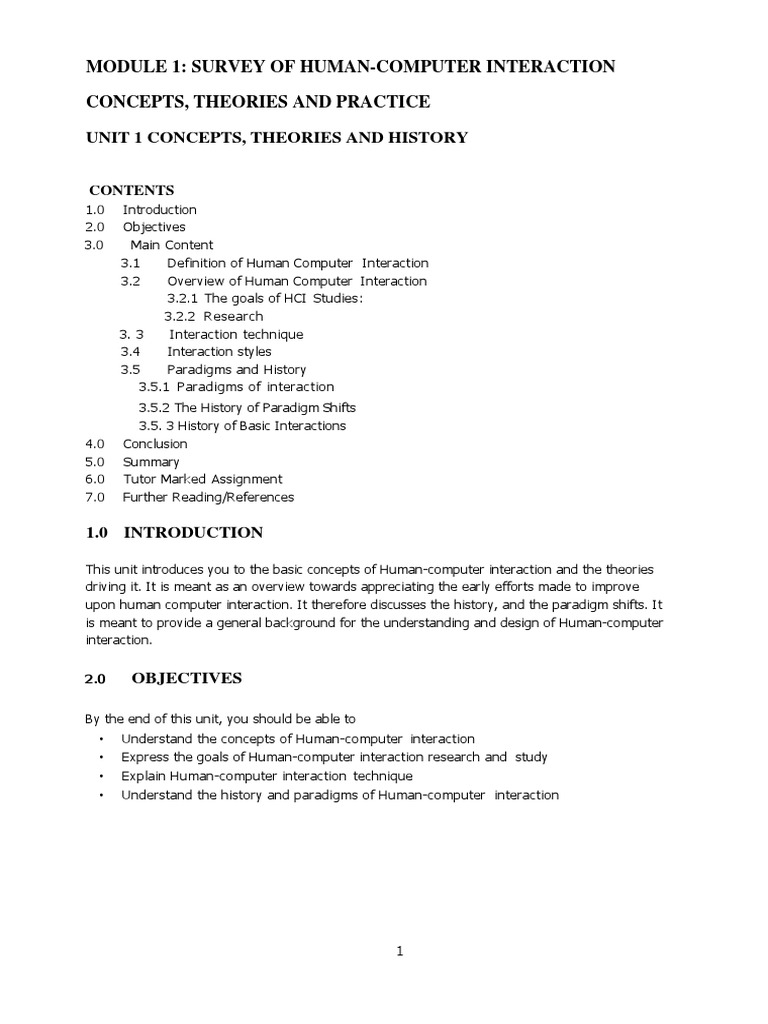 Module 1 Topic 1 | PDF | Human–Computer Interaction | Graphical User ...