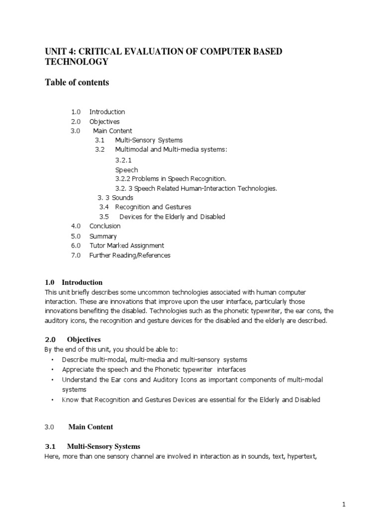Module 1 Topic 4 | PDF | Human–Computer Interaction | User Interface