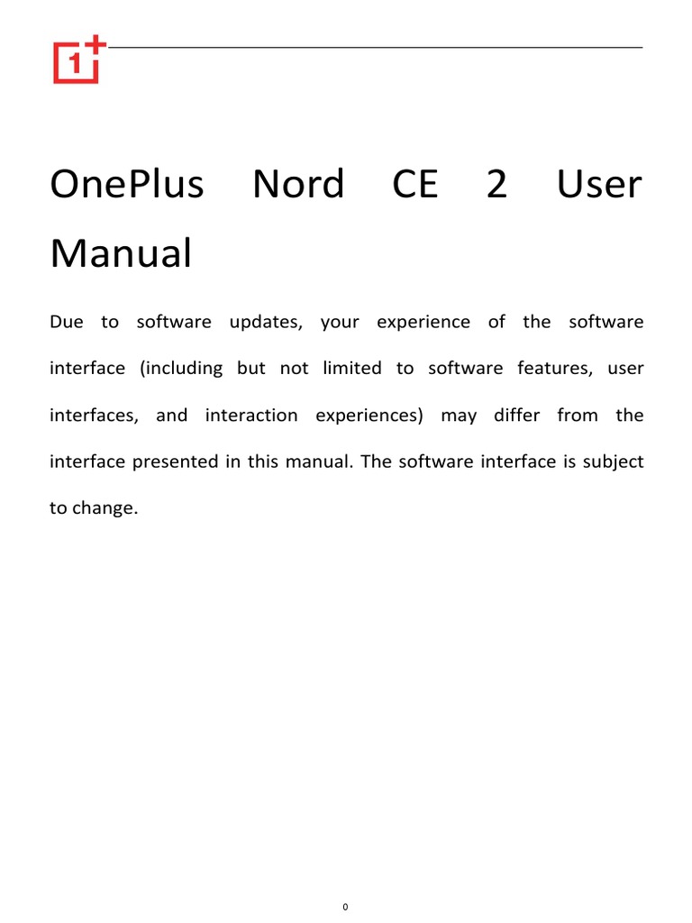 OnePlus Nord CE 2 User Manual EN PDF Bluetooth Mobile App