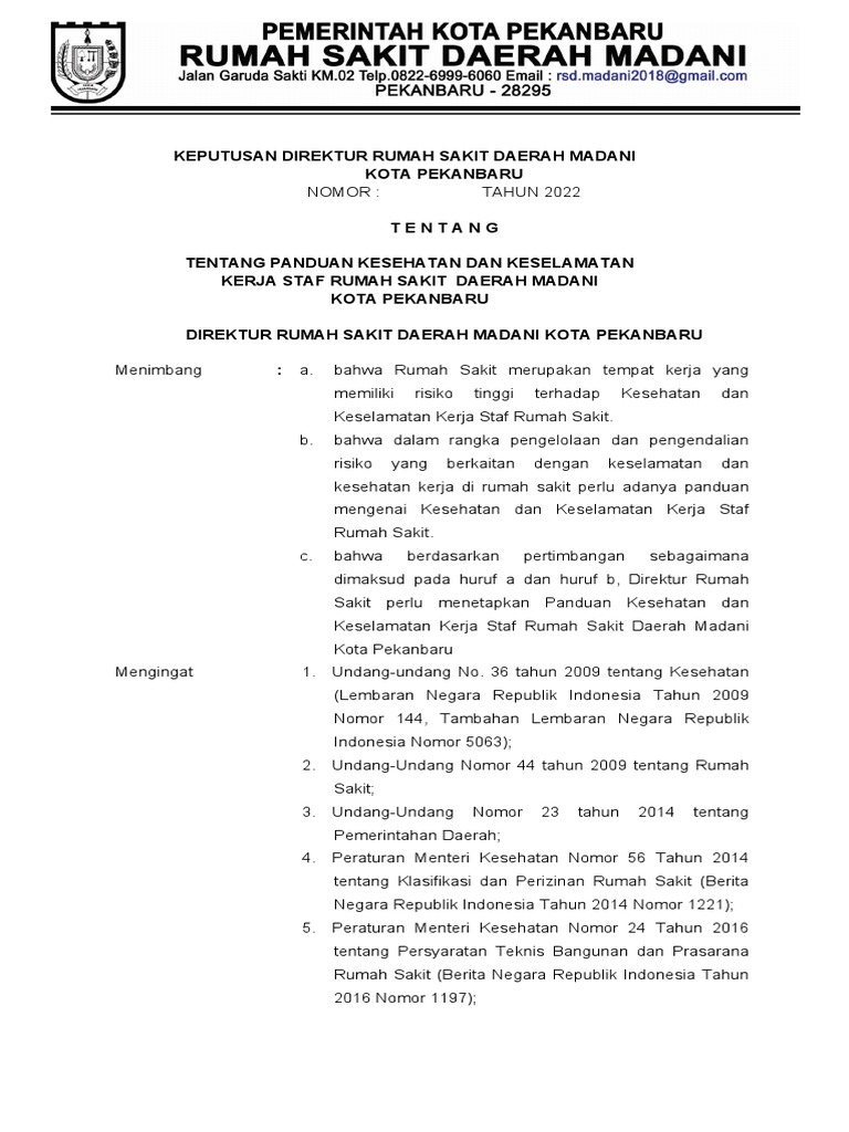 Panduan K3RS Staf Fix | PDF