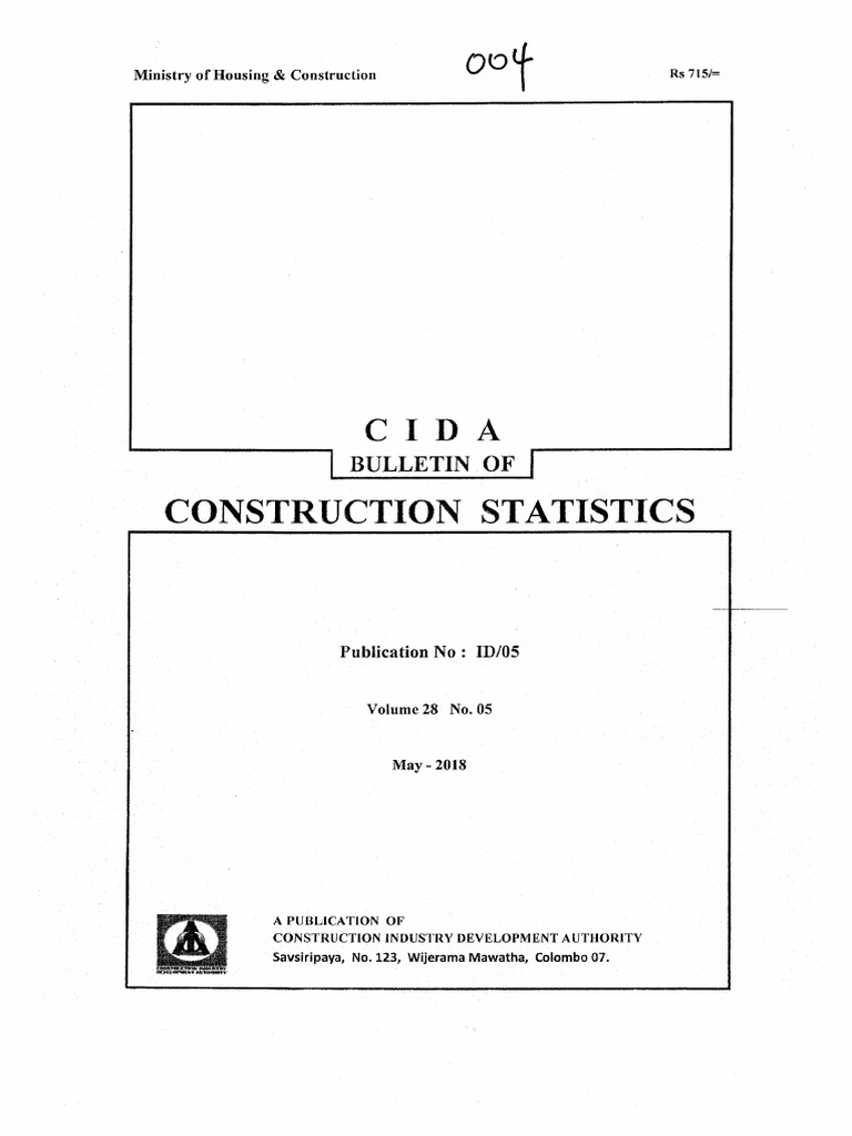 091) CIDA Bulletin of Construction Statistics | PDF