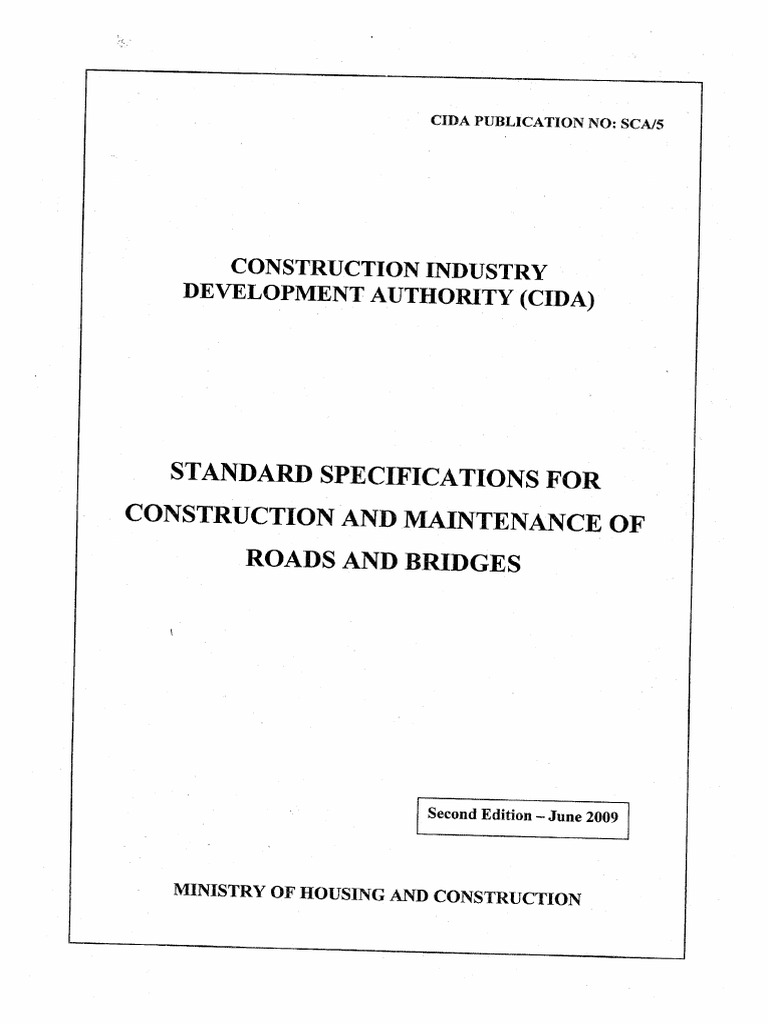 093) Standard Specifications For Construction and Maintenance of Roads ...