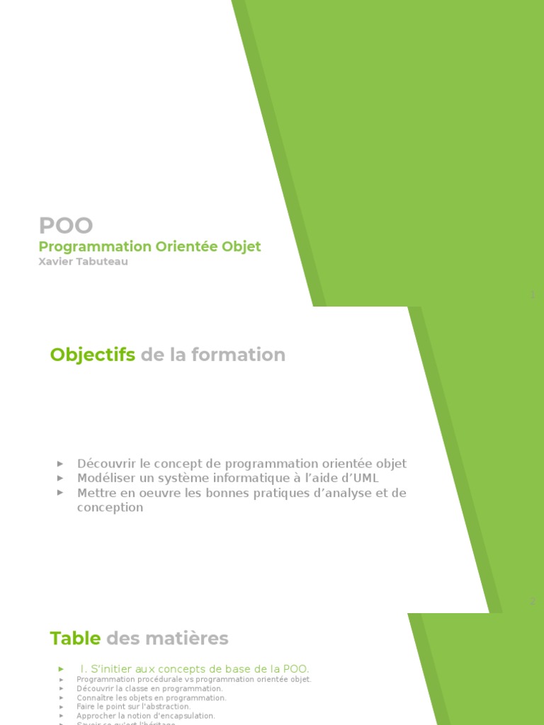 Poo - Uml | PDF | Classe (informatique) | Programmation orientée objet