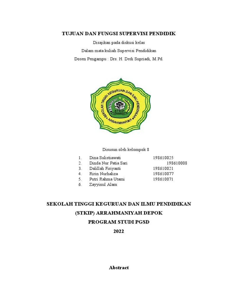 Makalah Supervisi Pendidikan | PDF