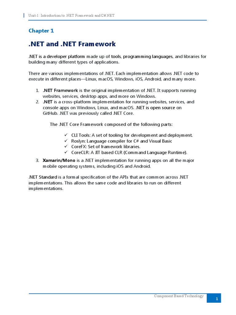 Chapter 11 Introduction To Net Framework And Dot Net Pdf Net Framework Web Service