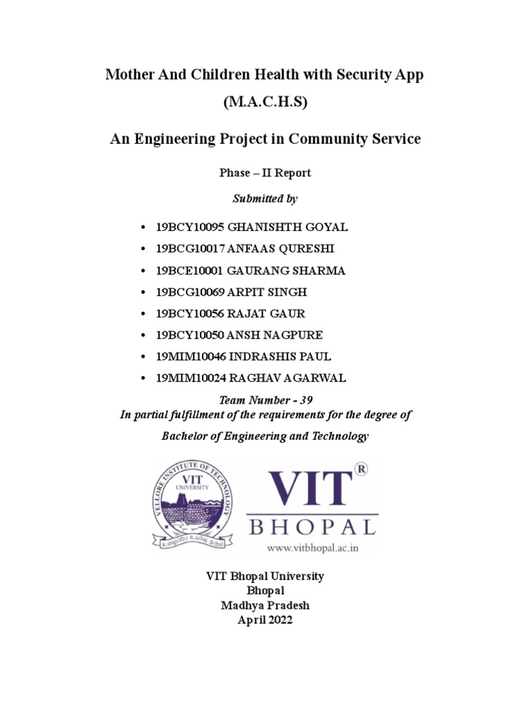 G39 - EPICS MACHS - Phase II Report (19BCG10069) | PDF | Model–View–Controller | Php