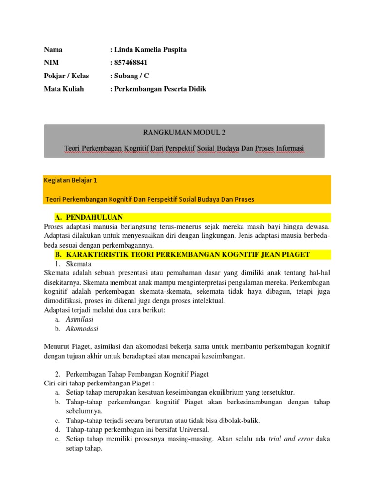 Resume PPD MODUL 2 | PDF