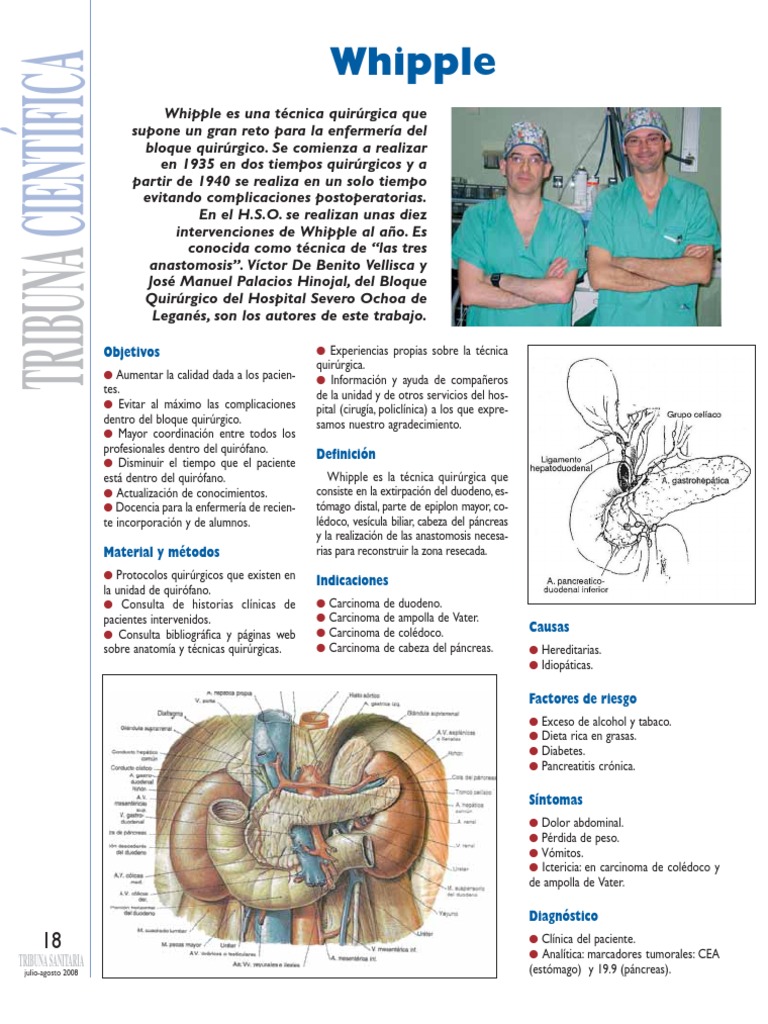 Whipple | PDF | Enfermería | Cirugía