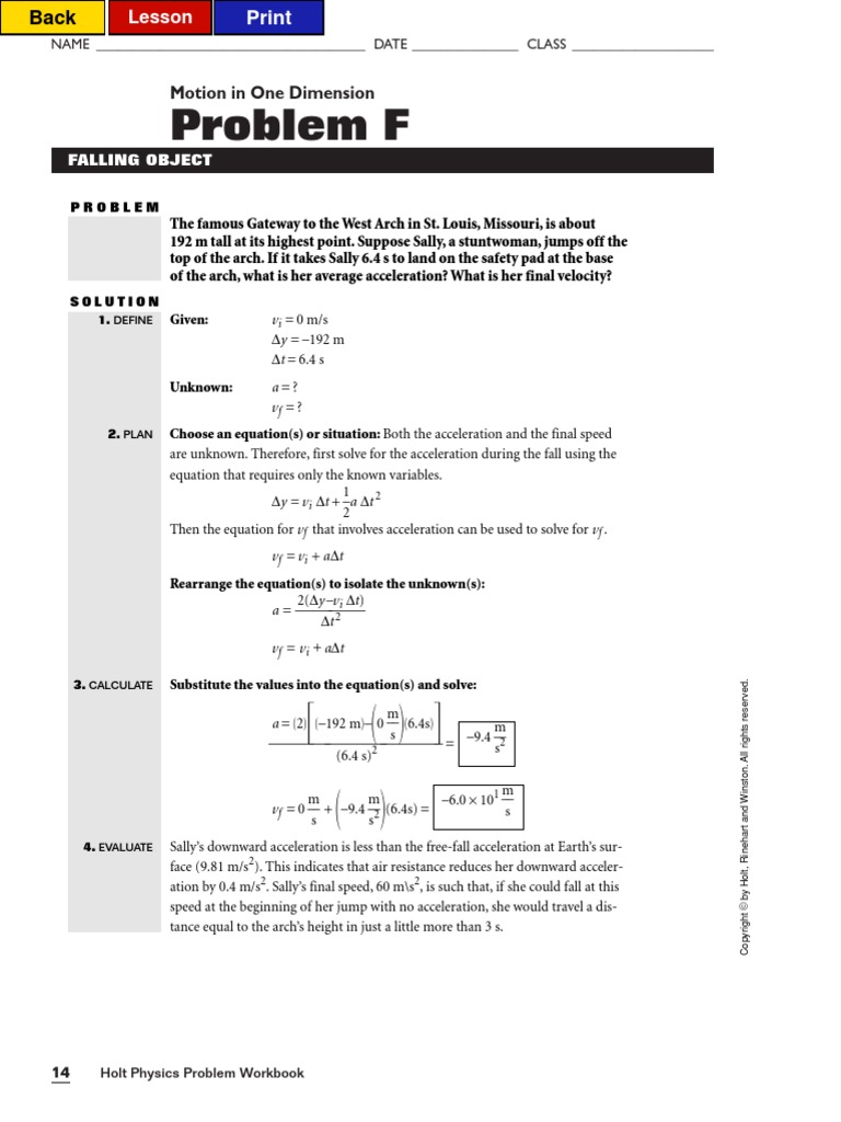 Prob WKBK | PDF | Acceleration | Equations