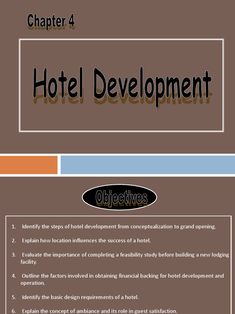 4.chapter 4-Hotel Development | PDF | Hotel | Feasibility Study