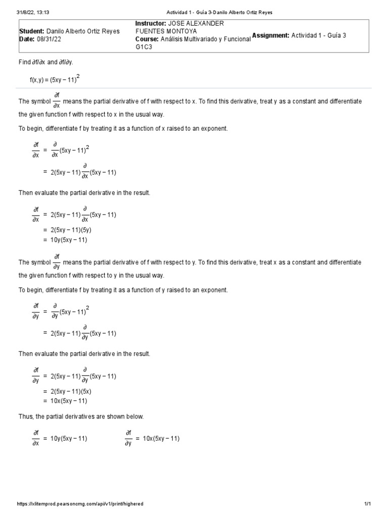 Guía 3 - 5 | PDF | Derivative | Mathematical Analysis