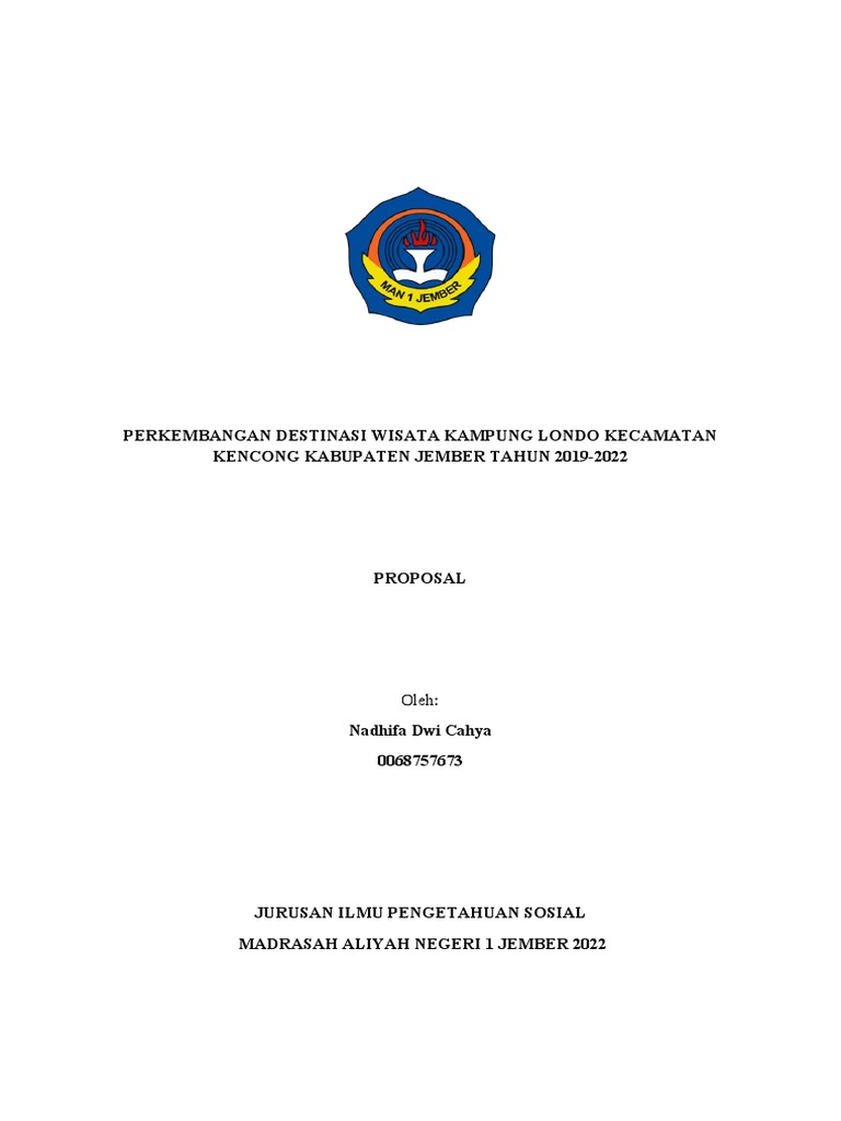 Bab 3 Proposal Sejarah | PDF