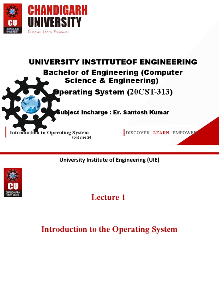 L1 Introduction To OS | PDF | Operating System | Kernel (Operating System)