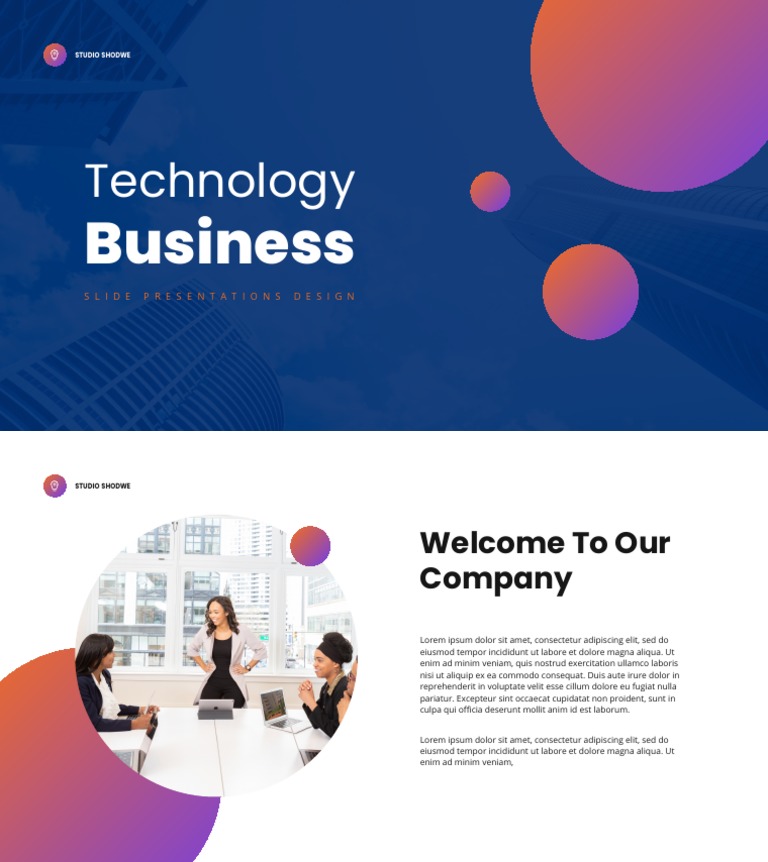Blue Modern Technology Business Presentation | PDF
