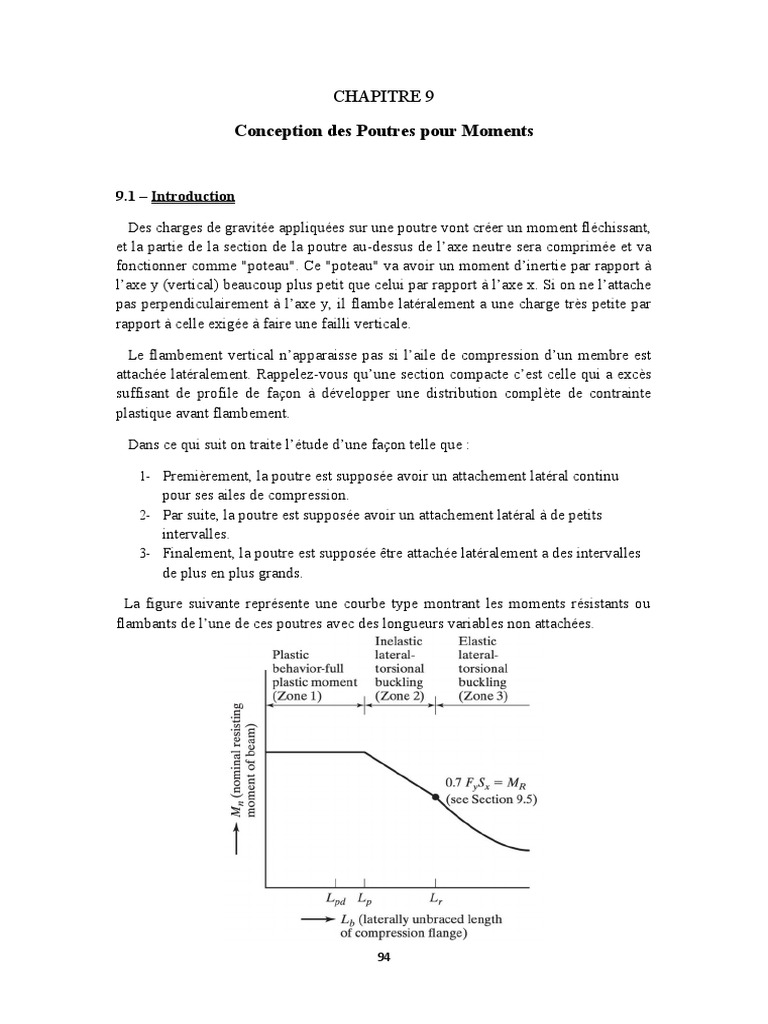 Conception des poutres : Moments et flambement | PDF | Résistance des ...