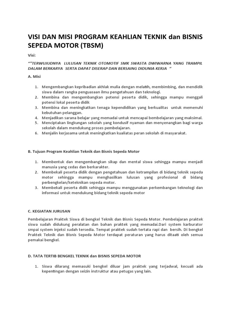 Tata Tertib & Penilaian TSM | PDF