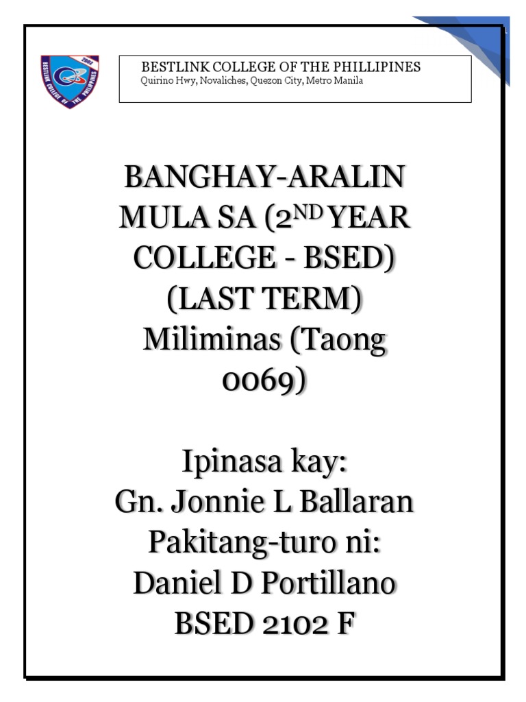 Portillano - Miliminas - Pagsasalita | PDF