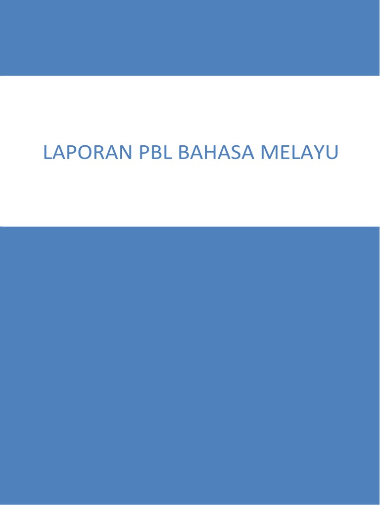 Template Perancangan Guru PBL BM 2021 | PDF