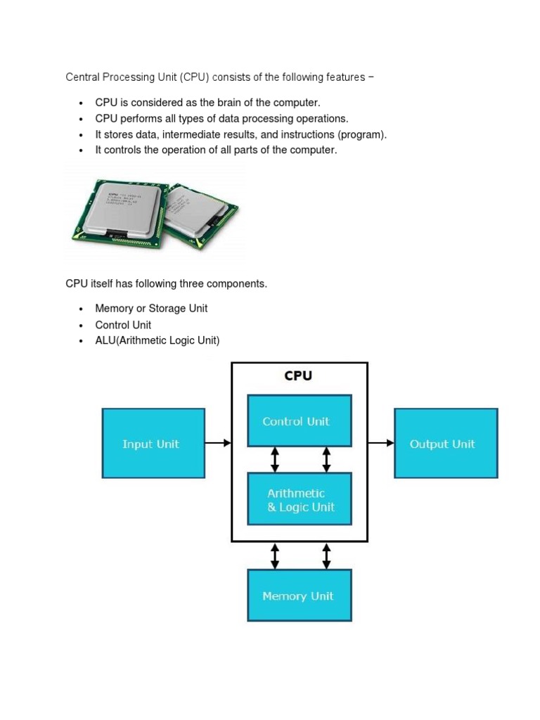 CPU | PDF | Computers
