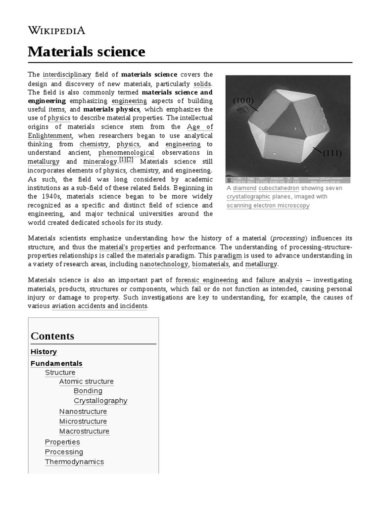 Materials Science | PDF | Materials Science | Alloy