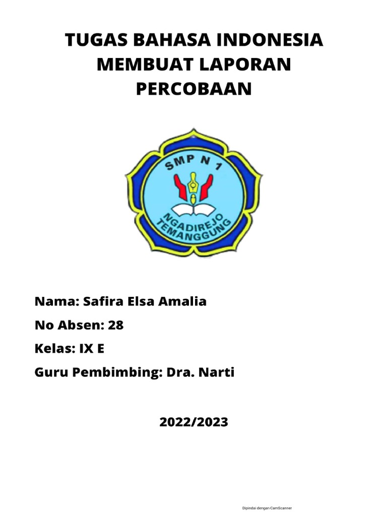 Contoh Laporan Hasil Percobaan | PDF