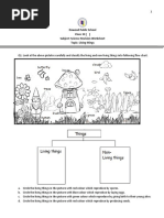 Grade 4 Science Test: Living Things | PDF | Vertebrates | Invertebrate
