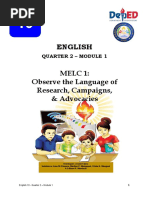 English-9-Quarter-2-Module-4-Week 4 | PDF | Learning
