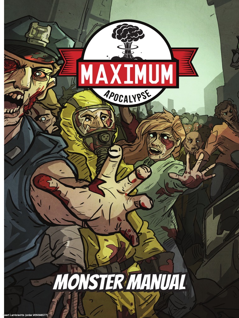 Maximum Apocalypse RPG Monster Manual | PDF | Zombies ...