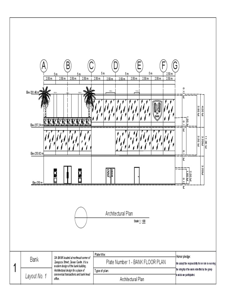 Bank Floor Plan - Davao Cavite | PDF