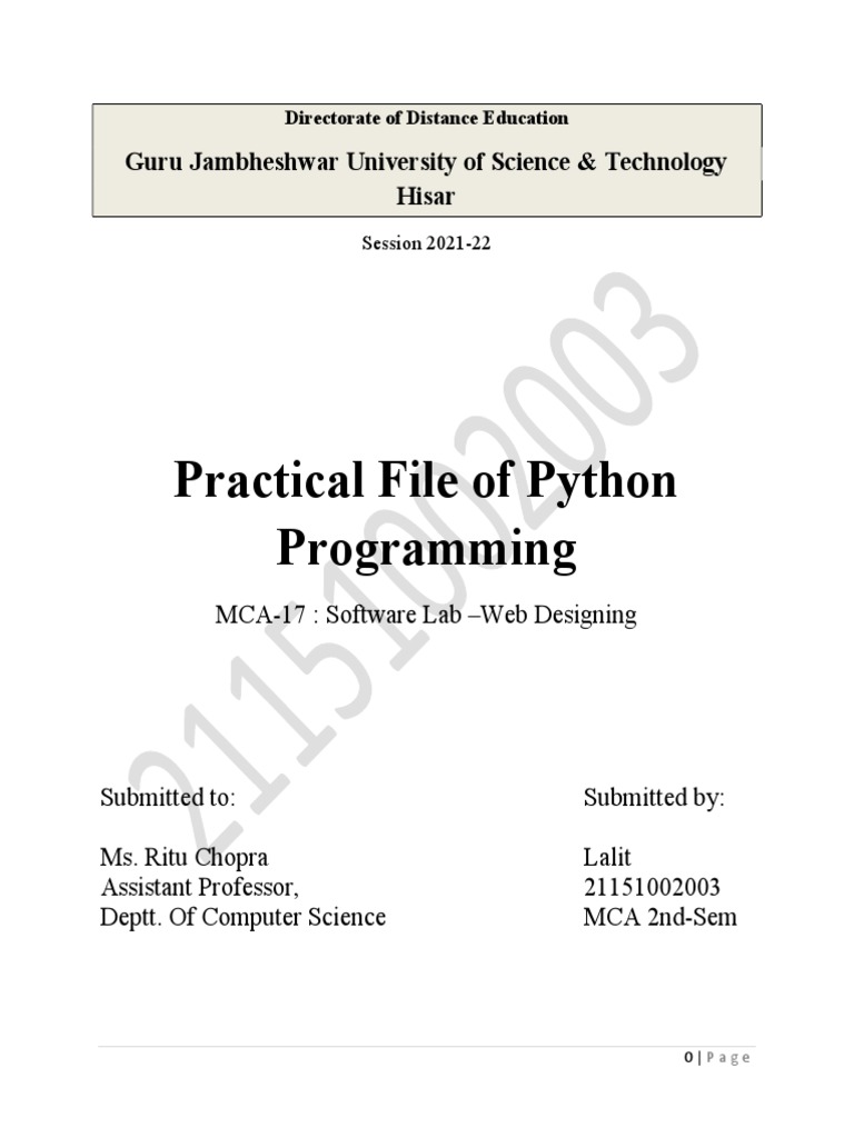 Python Lalit Pdf Python Programming Language Computer Program 0428
