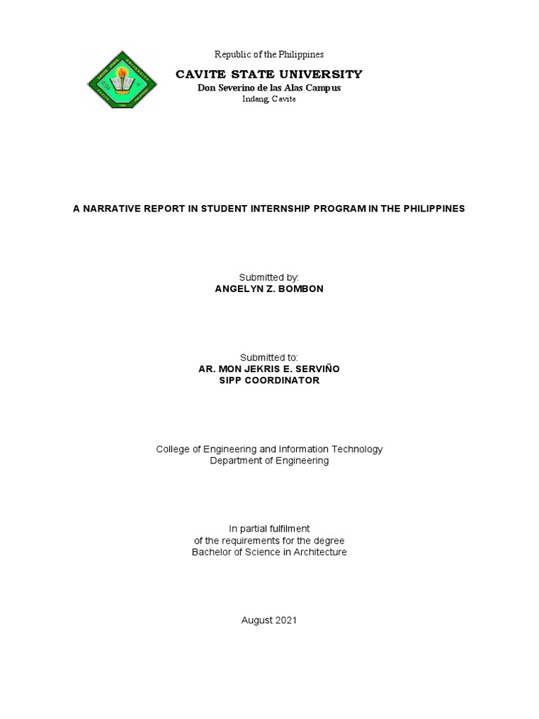 Narrative Whole | PDF | Internship | Job Hunting