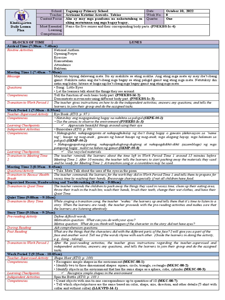 DLP Week 8 Day 1-5 | PDF | Learning | Teachers