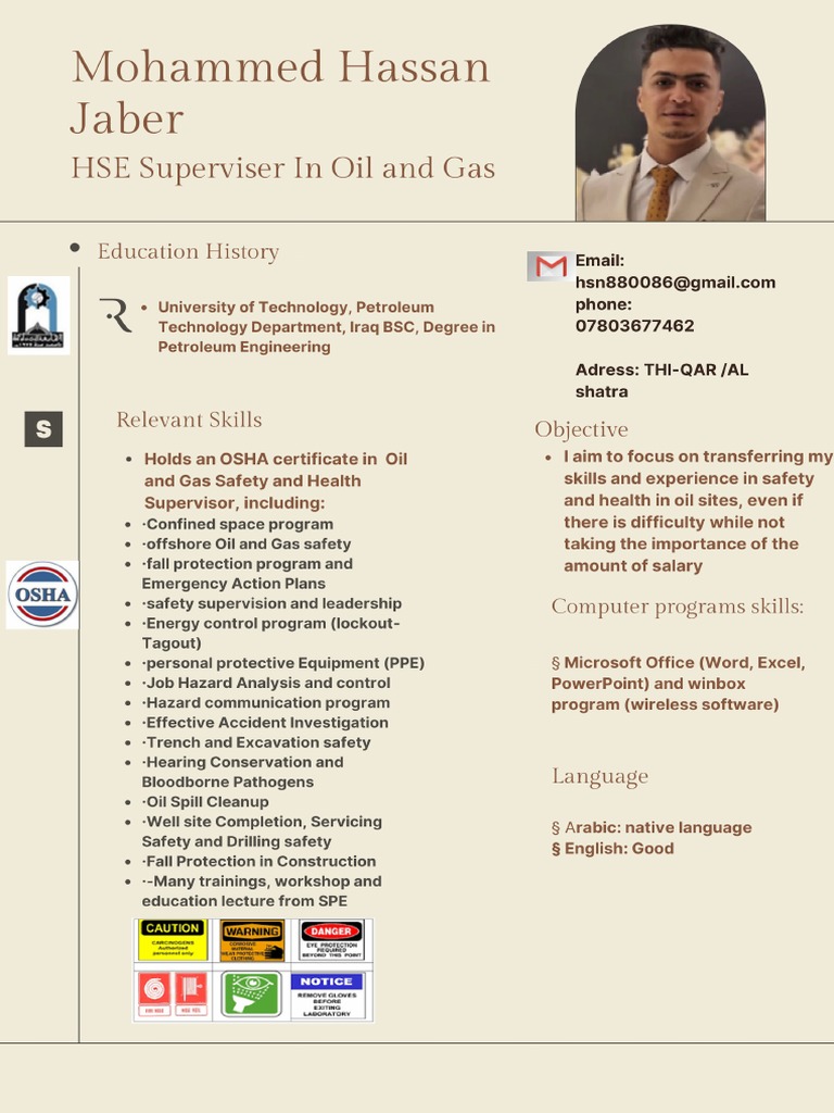 Mohammed Hassan Cv Pdf
