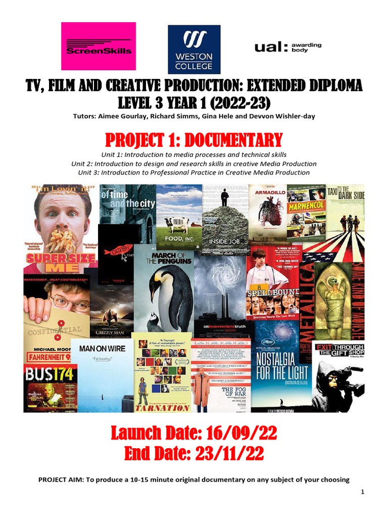 Project 1 - Documentary Brief | PDF | Evaluation | Documentary Film