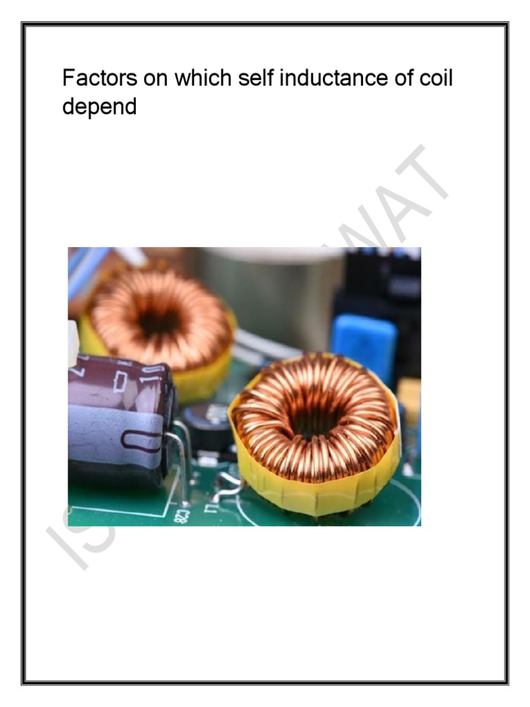 Self Inductance 3 | PDF | Inductor | Inductance