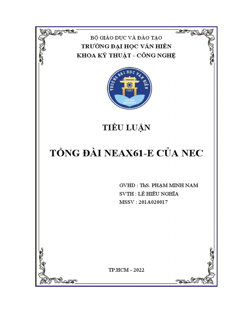 Tiểu Luận KT - Vi Điều Khiển | PDF