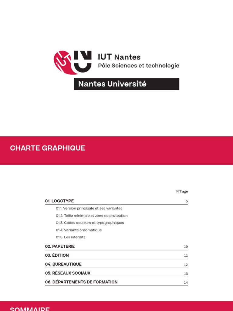 Charte Graphique IUT de Nantes | PDF | Logos | Impression