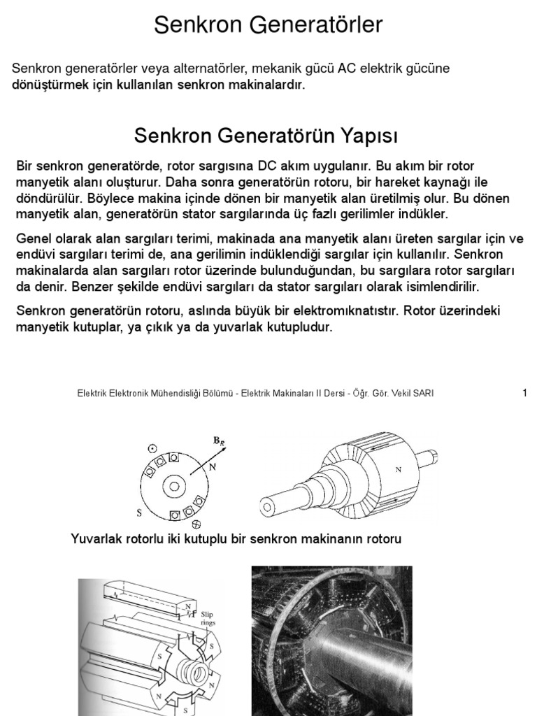 04-Senkron Generatörler | PDF