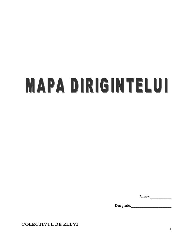 1 Mapa Dirigintelui | PDF