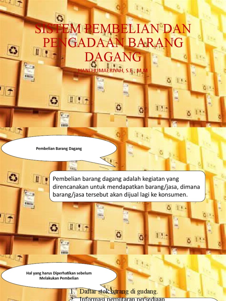 Sistem Pembelian Dan Pengadaan Barang Dagang | PDF | Pengelolaan ...