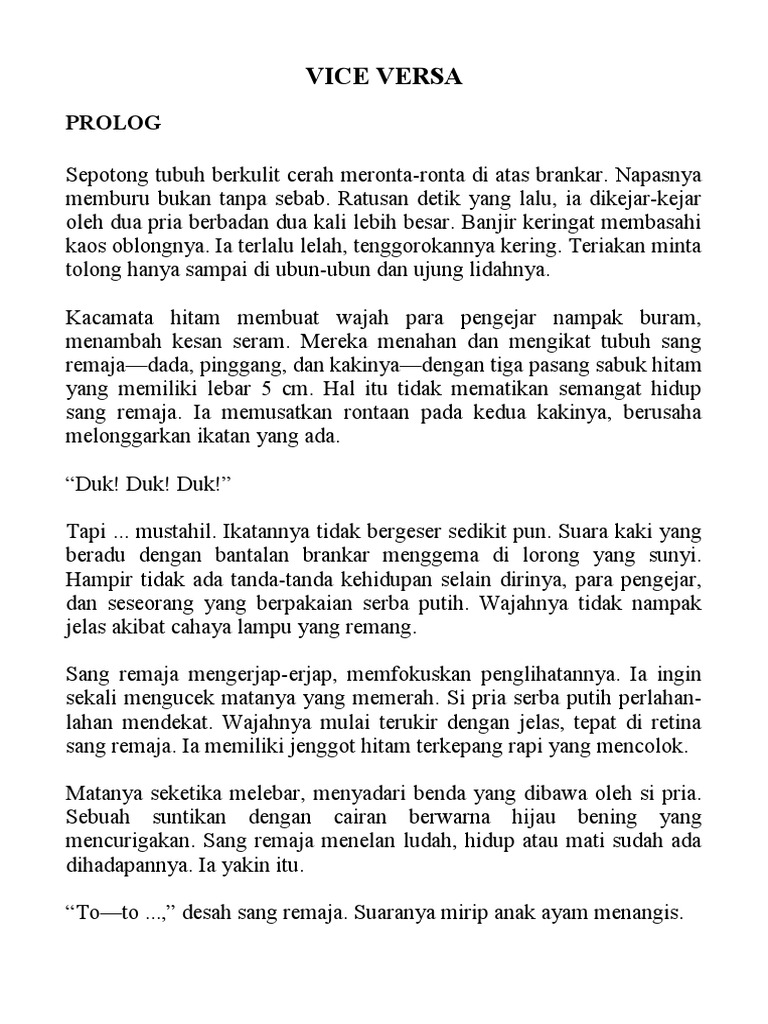 Novel Vice Versa | PDF